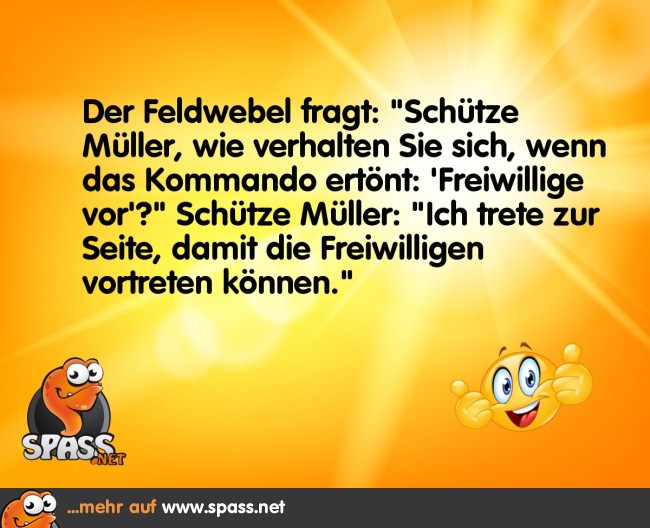 Freiwillige vor! | Lustige Bilder auf Spass.net