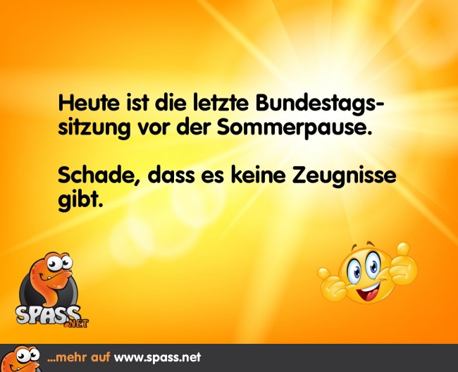 Sommerpause | Lustige Bilder auf Spass.net