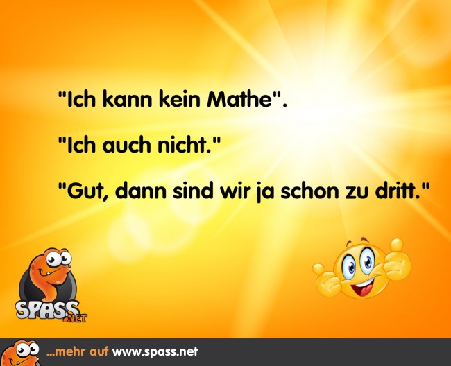 Wir können kein Mathe | Lustige Bilder auf Spass.net