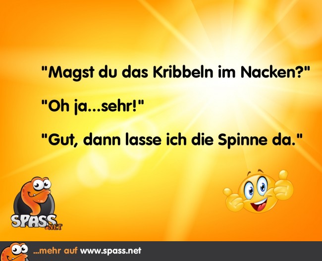 Dieses Kribbeln im Nacken | Lustige Bilder auf Spass.net