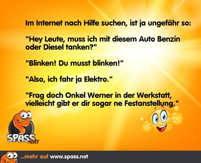 Hilfe im Internet | Lustige Bilder auf Spass.net