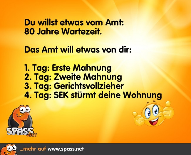 Unterschiedliche Wartezeiten | Lustige Bilder auf Spass.net