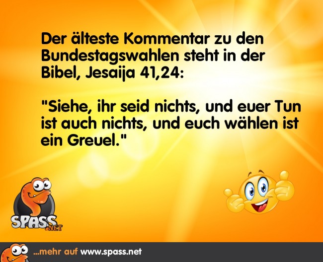 Kommentar zur Wahl | Lustige Bilder auf Spass.net Kommentar zur Wahl | Lustige Bilder auf Spass.net