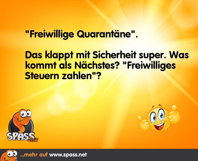 Freiwillig geht nichts | Lustige Bilder auf Spass.net
