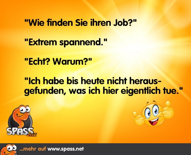 Ein spannender Job | Lustige Bilder auf Spass.net