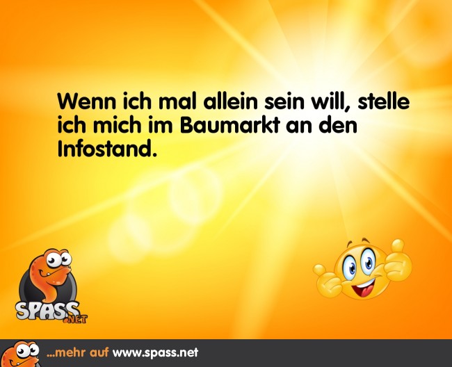 Endlich allein | Lustige Bilder auf Spass.net