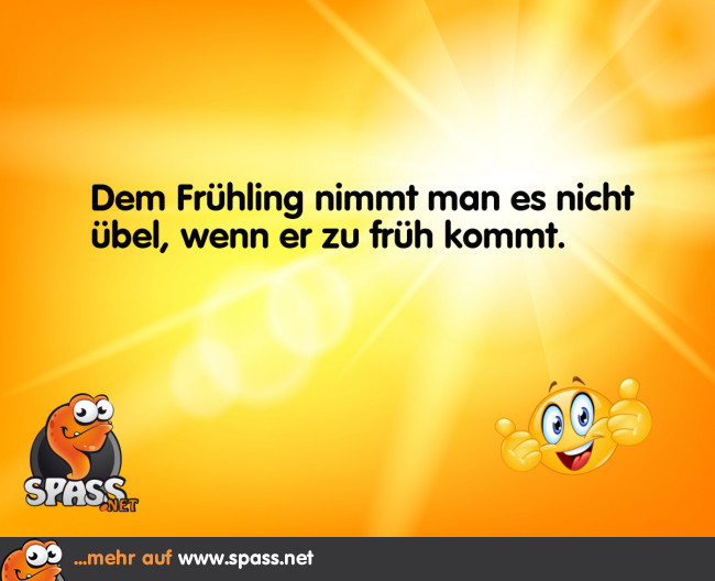 Darf ruhig früher kommen | Lustige Bilder auf Spass.net