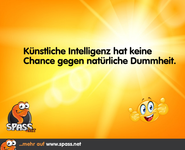 Intelligenz auf verlorenem Posten | Lustige Bilder auf Spass.net