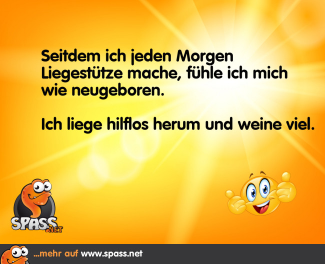 Zurück im Neugeborenen-Status | Lustige Bilder auf Spass.net