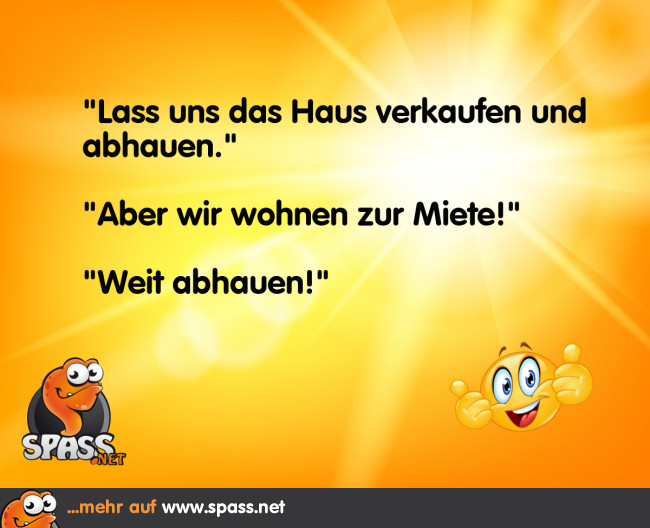 Schnell und weit abhauen | Lustige Bilder auf Spass.net