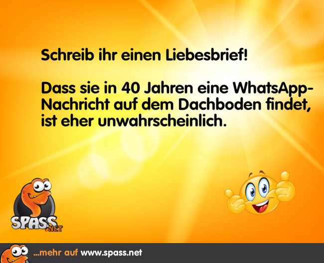 Schreib lieber einen Brief! | Lustige Bilder auf Spass.net